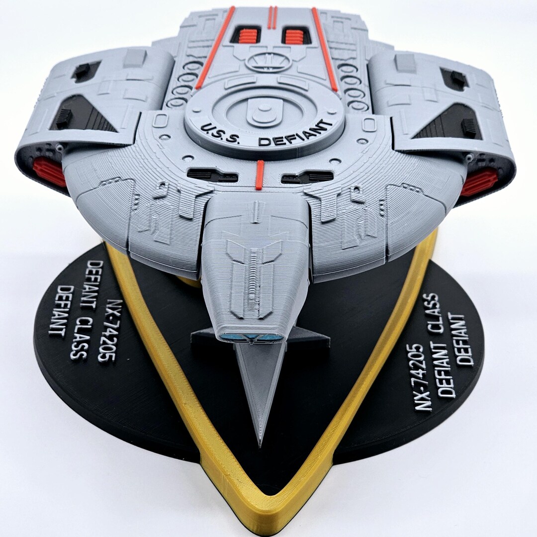 3D Printed Sci-fi Starship Model – USS Defiant NX-74205 Inspired ...