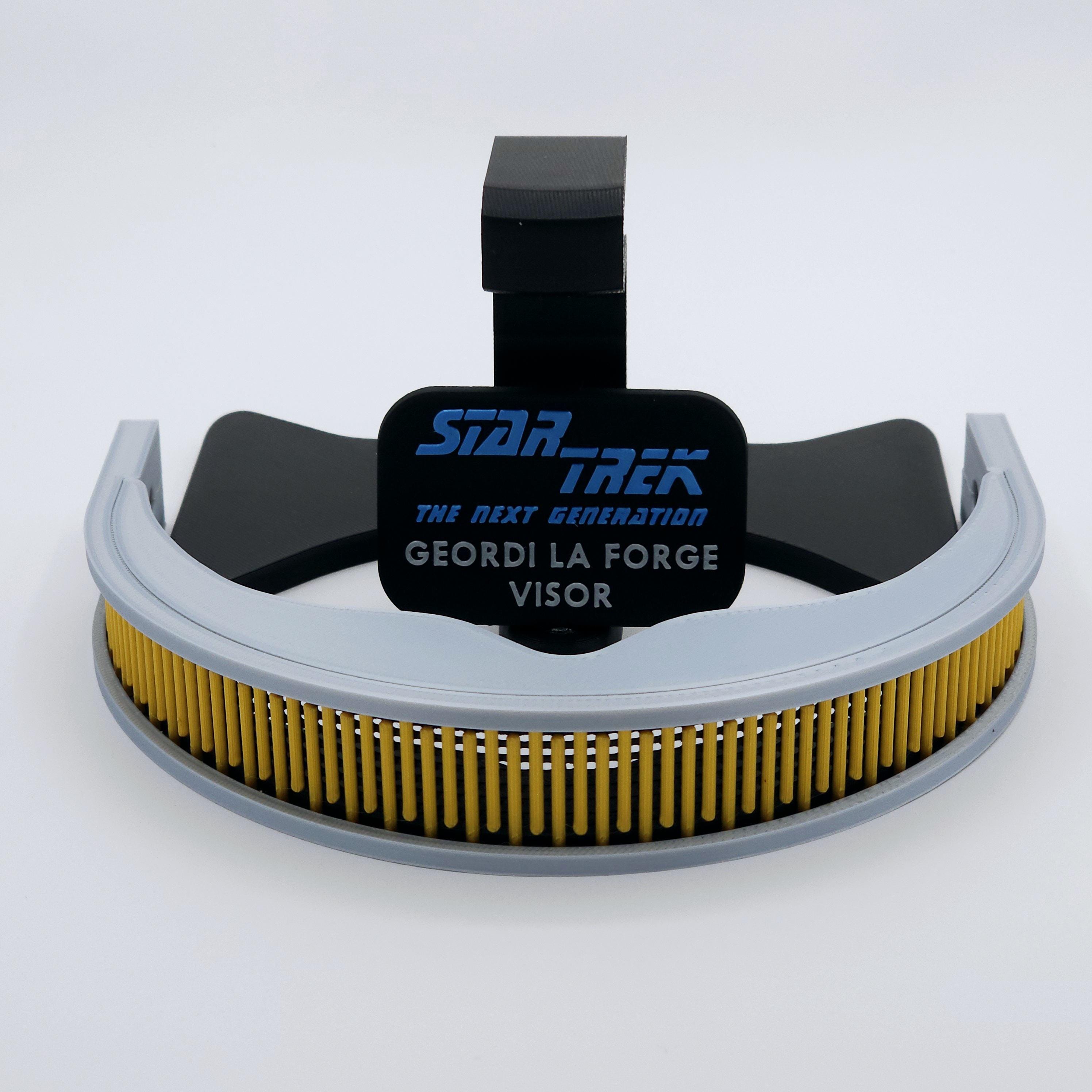 Geordi Visor Prop | La Forge VISOR Replica With Display Stand ...