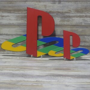 3D Printed Playstation One Logo Wall Décor High-quality Plastic Easy-to ...