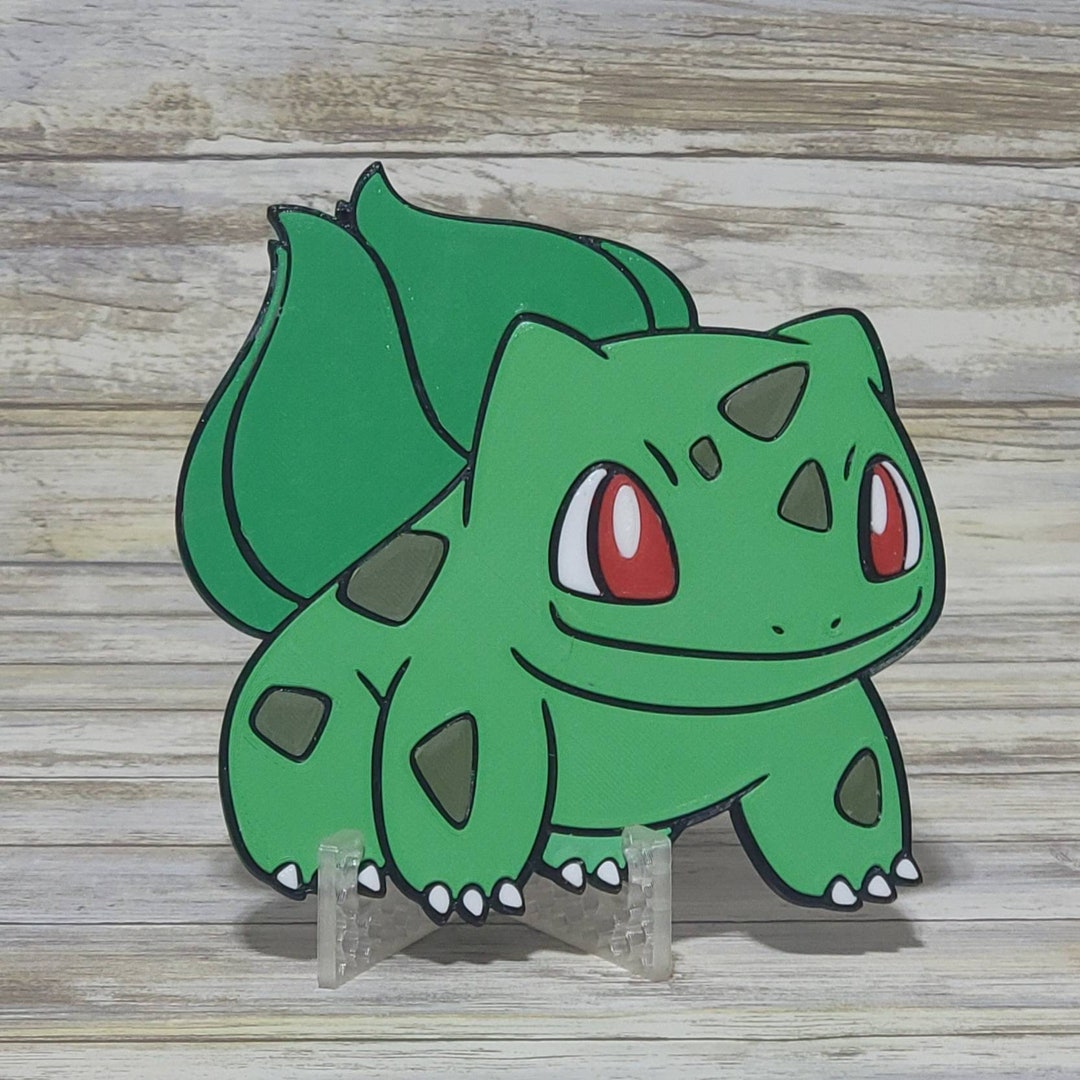 Stunning 3d-printed Bulbasaur Wall Art Vibrant Pokémon-inspired Home ...