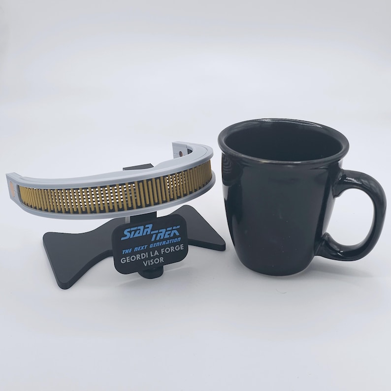 Geordi Visor Prop | La Forge VISOR Replica With Display Stand ...