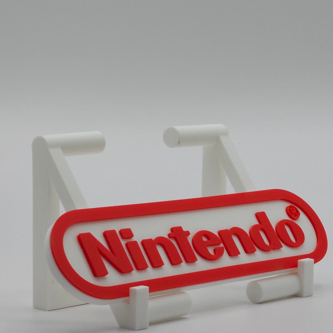Handcrafted 3d-printed Nintendo Tribute Sign – Relive the Gaming Legacy ...