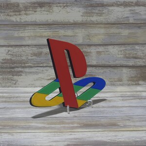 3D Printed Playstation One Logo Wall Décor High-quality Plastic Easy-to ...