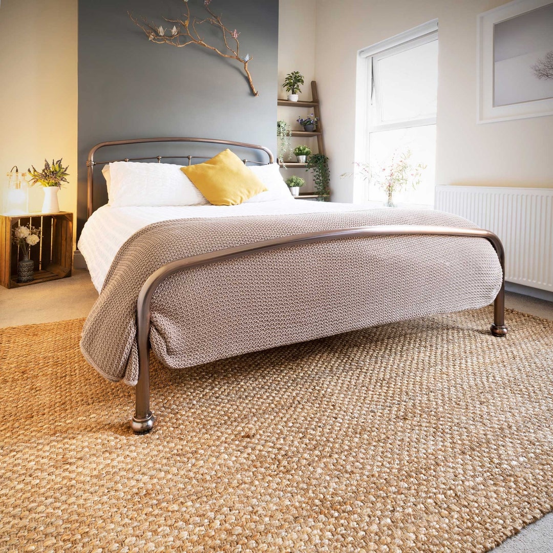 Natural Rustic Handwoven Jute Rug Large Sisal Seagrass Area Rugs Scandi ...