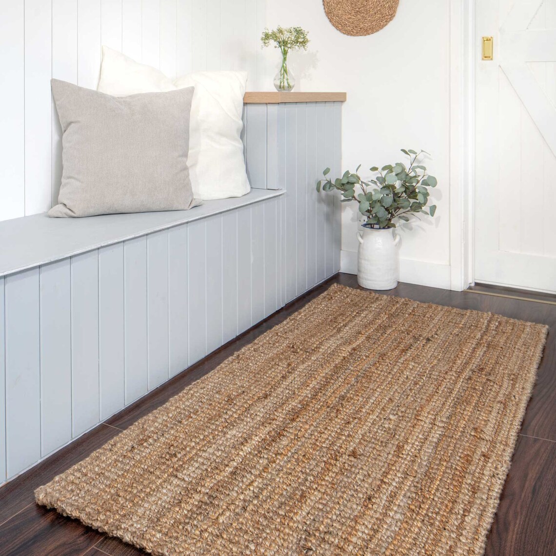 Chunky Natural Boucle Jute Rustic Boho Sisal Living Area Rug - Etsy