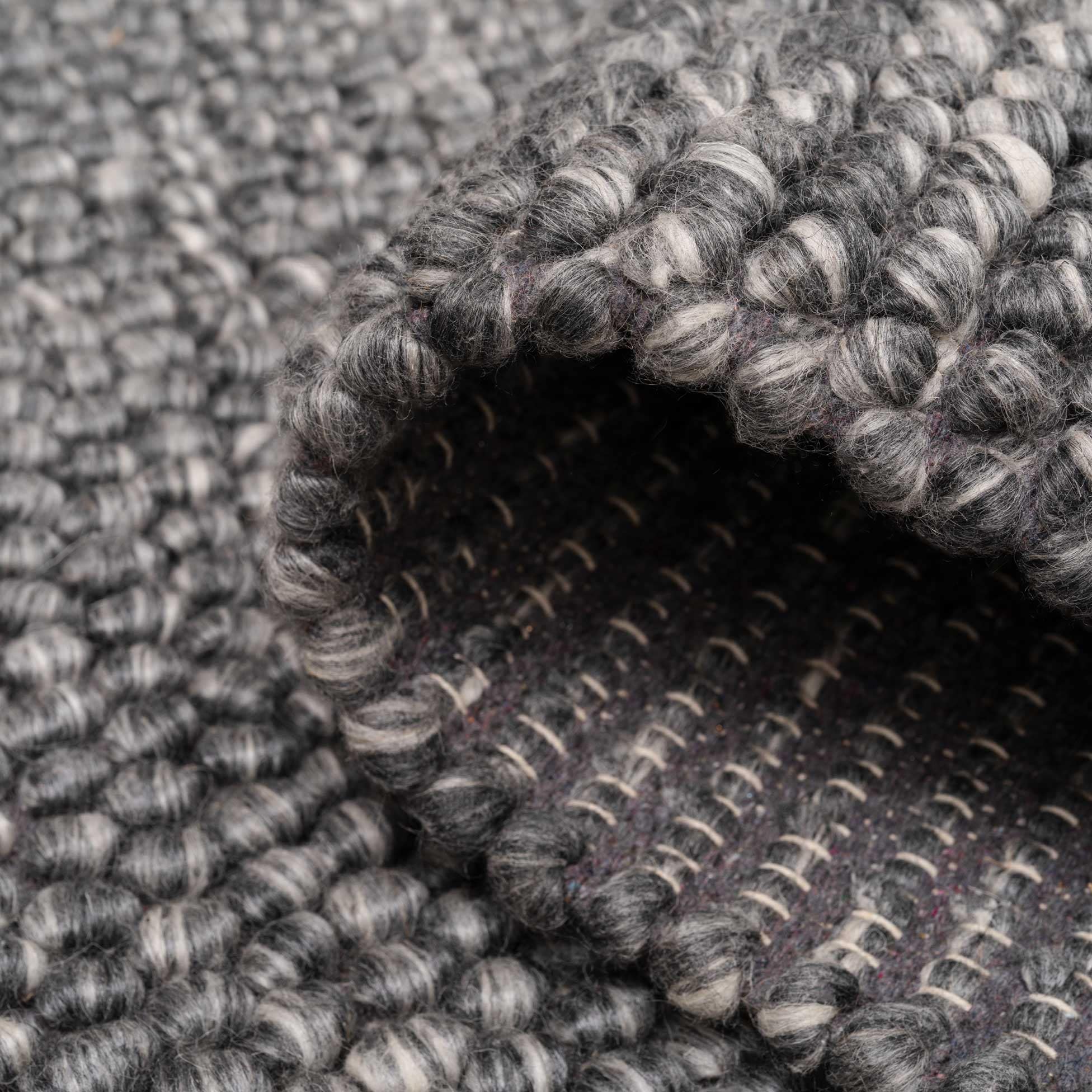 Luxury Charcoal Grey Bobble Wool Rug Soft Cosy Bedroom Nursery - Etsy