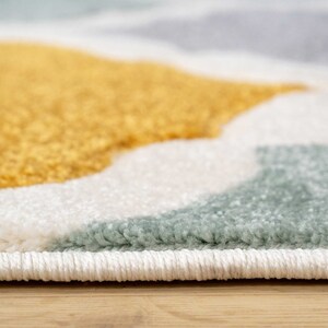 Fun Pastel Multicolour Trellis Rug 3D Carved Super Soft Kids Bedroom ...