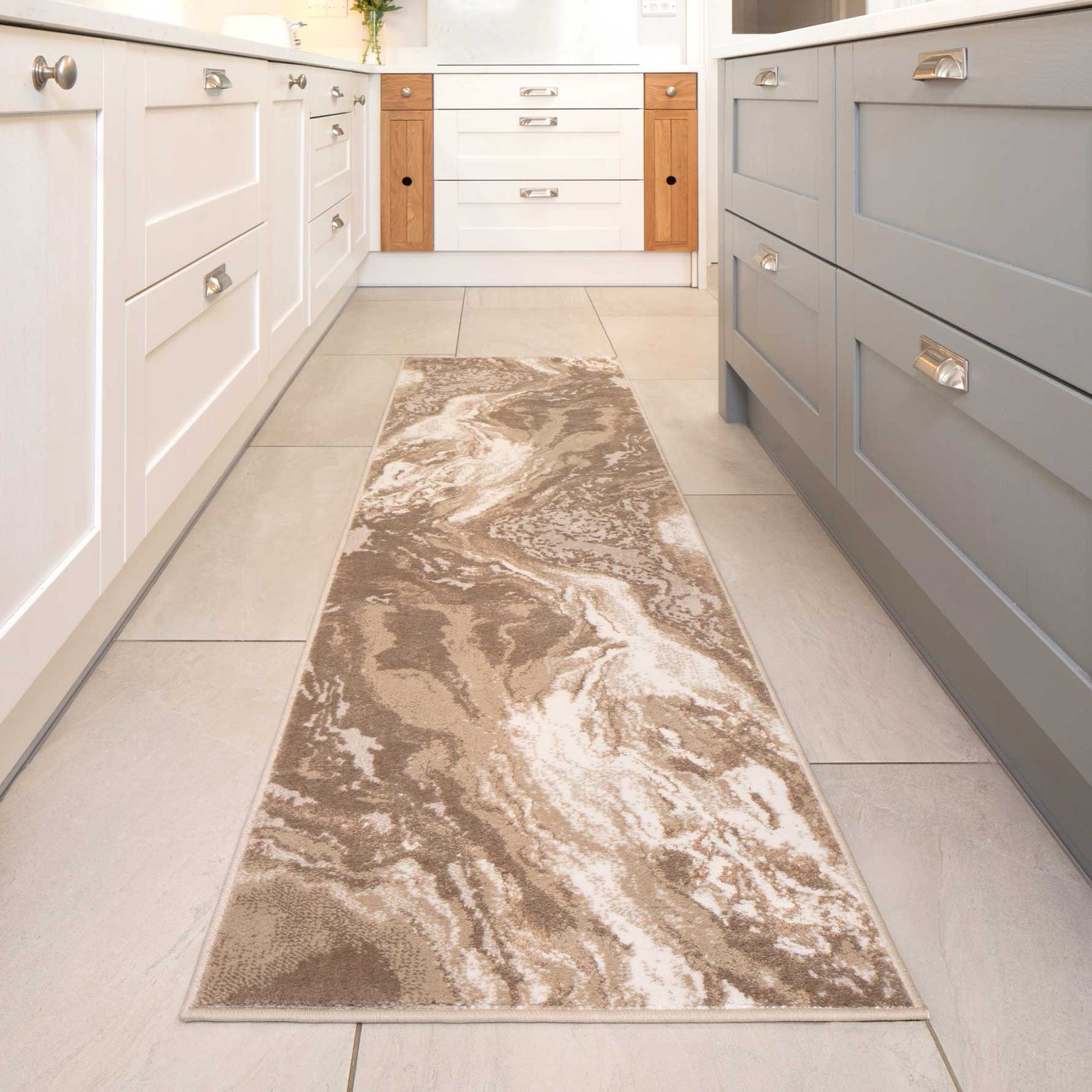 Natural Beige Marble Living Room Rug Cream Brown Living - Etsy