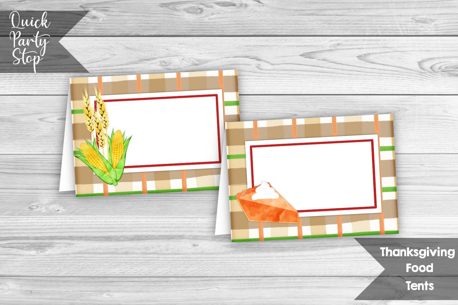 Thanksgiving Editable Food Tents, Turkey Food Labels, Harvest Party ...