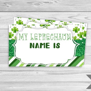 Leprechaun Name Game, St Patrick's Day Party, Printable Game Sheet ...