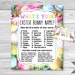 Easter Bunny Name Game, What's Your Easter Name, Easter Game, Printable ...