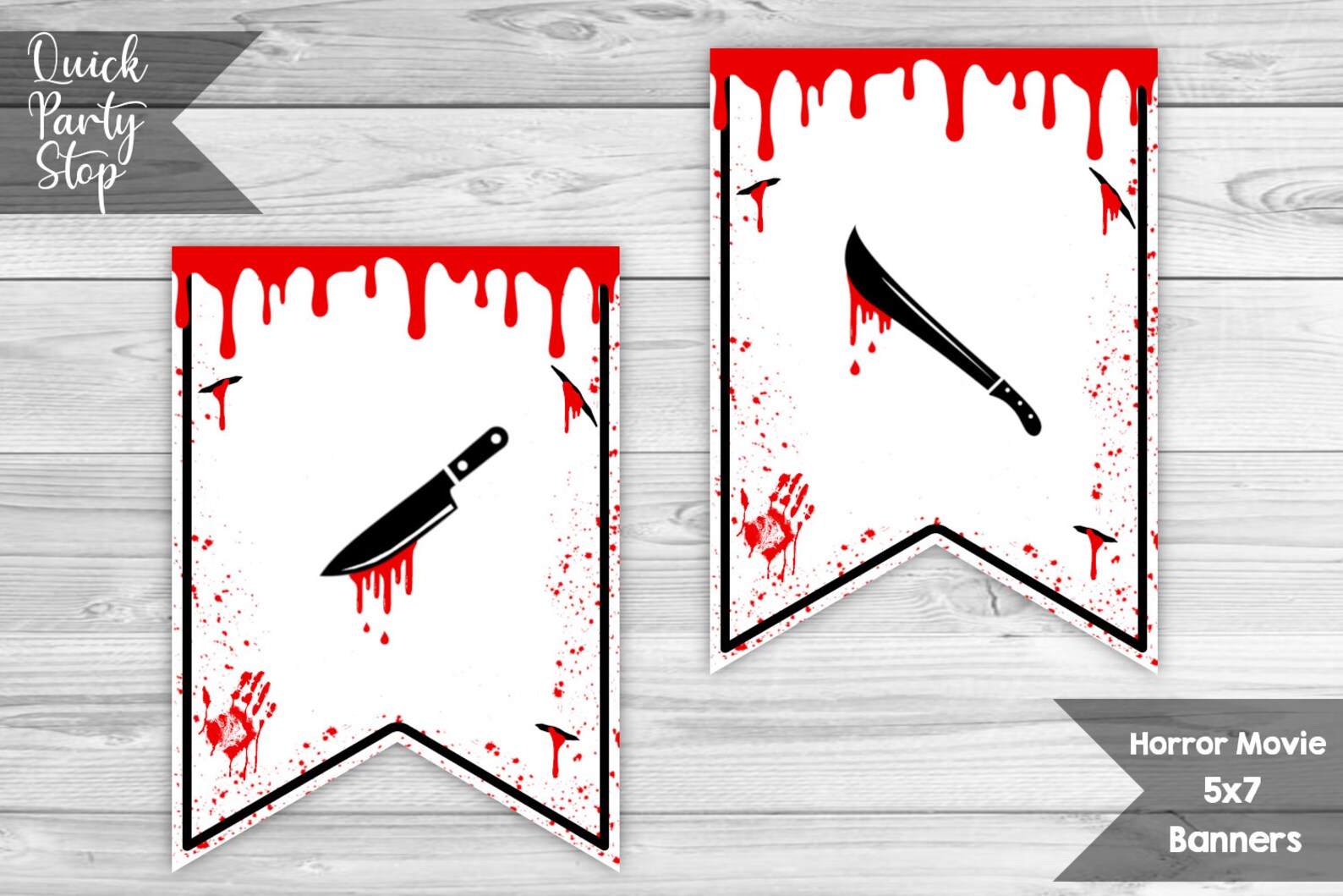 Horror Movie Have A Killer Birthday Banner, Scary Movie Birthday Party ...