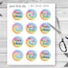 Tie Dye Birthday Cupcake Toppers, Tie Dye Printable 2 Inch Cupcake ...