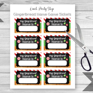 Gingerbread Name Game, What's Your Gingerbread Name, Christmas Party ...