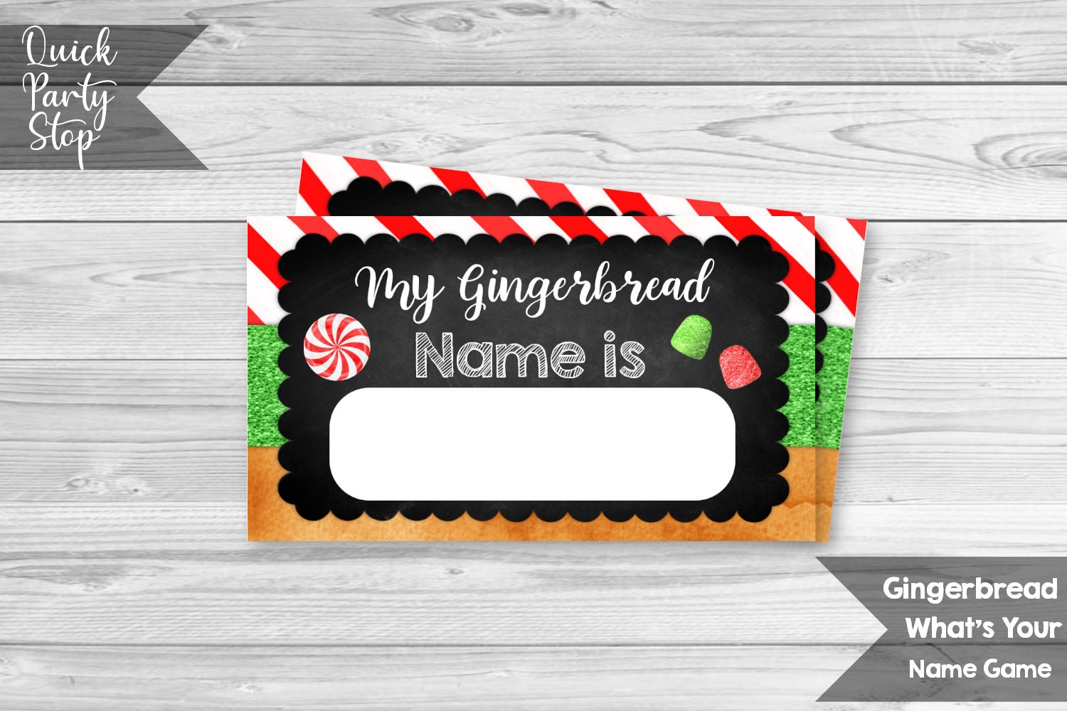 Gingerbread Name Game, What's Your Gingerbread Name, Christmas Party ...