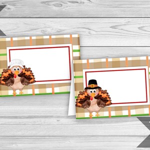 Thanksgiving Editable Food Tents, Turkey Food Labels, Harvest Party ...