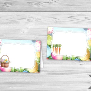 Easter Editable Food Tents, Easter Bunny Food Labels, Easter Printable ...