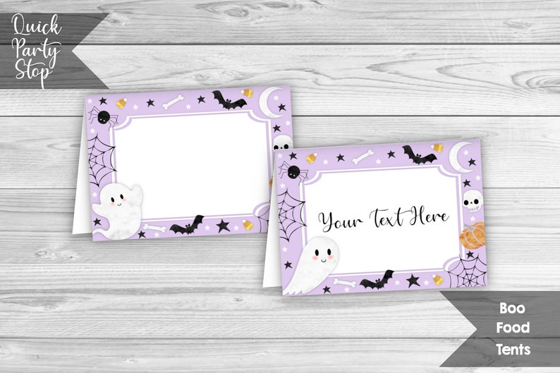 Little Boo Editable Food Tents, Halloween Food Labels, Ghost Baby ...