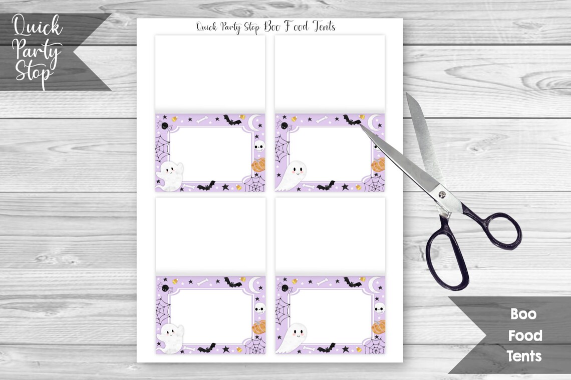 Little Boo Editable Food Tents, Halloween Food Labels, Ghost Baby ...