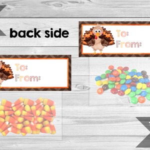 Thanksgiving Treat Toppers, Turkey Toes Goody Bag Topper, Turkey ...