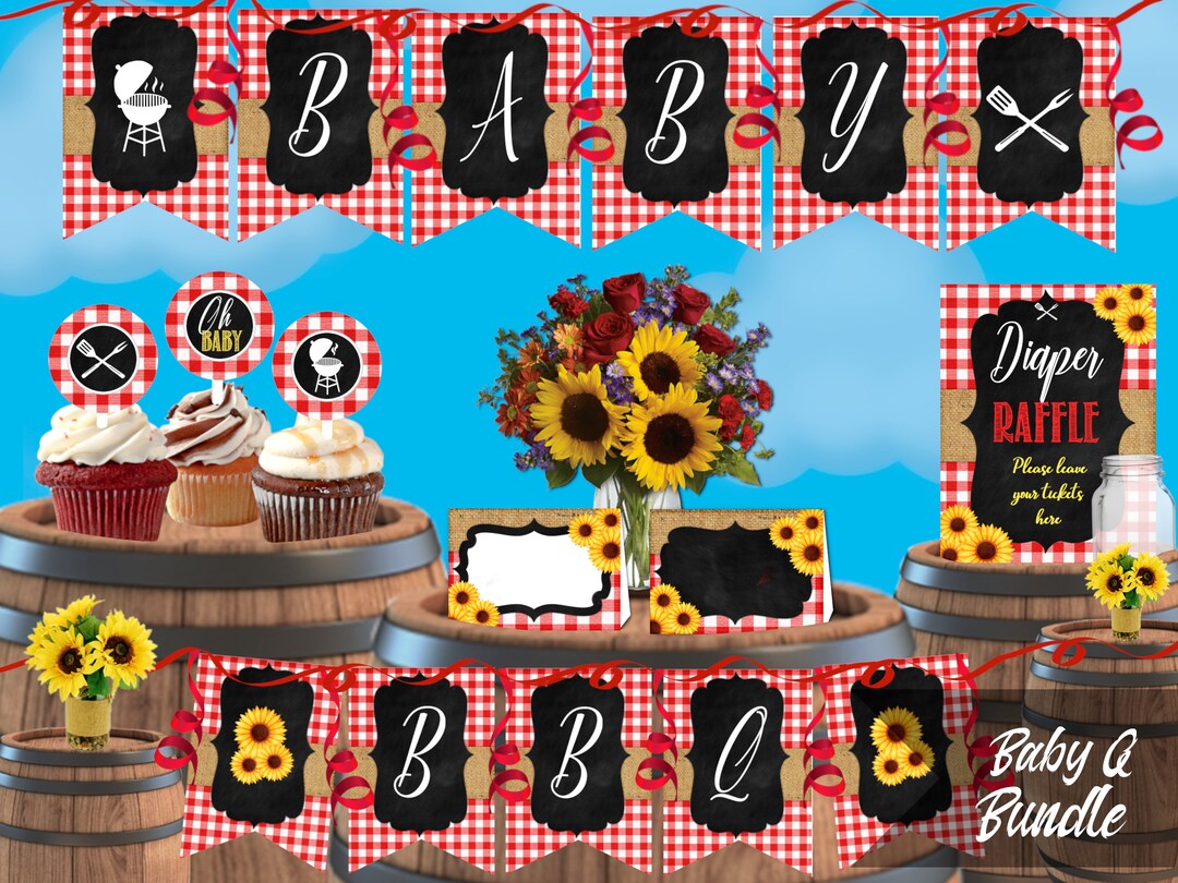 Printable Baby Q Party Bundle! Digital Download! Baby Barbecue Party ...