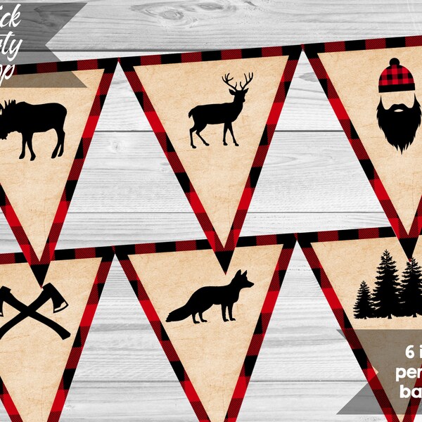 Lumberjack Banner - Etsy