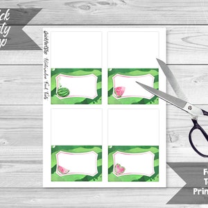 Watermelon Editable Food Tents, Watermelon Food Labels, Watermelon Baby ...