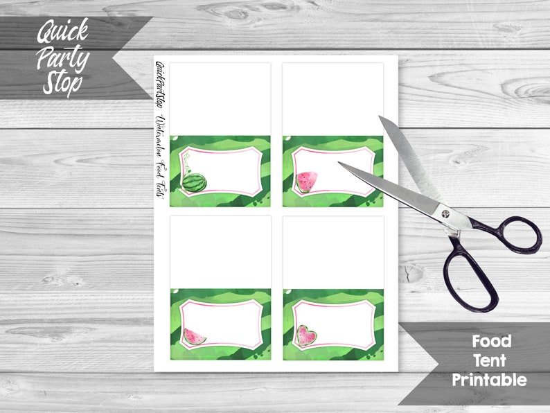 Watermelon Editable Food Tents, Watermelon Food Labels, Watermelon Baby ...