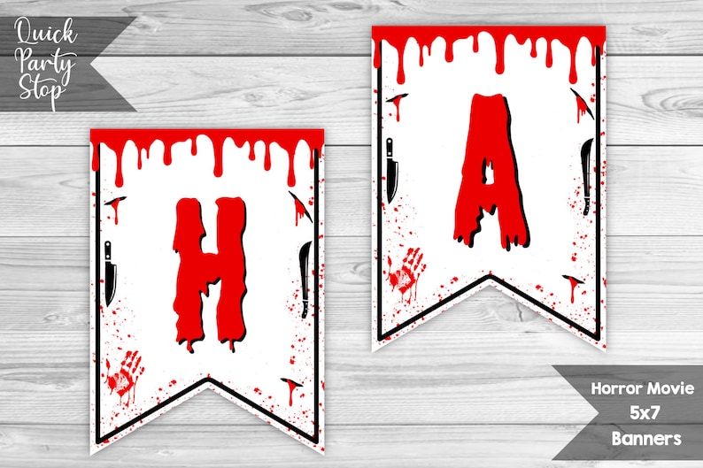Horror Movie Have A Killer Birthday Banner, Scary Movie Birthday Party ...