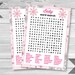 Snowflake Word Search Game, Winter Party Printable Game Sheet, Frozen ...