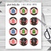 Ugly Sweater Cupcake Toppers, Printable 2 Inch Cupcake Toppers ...