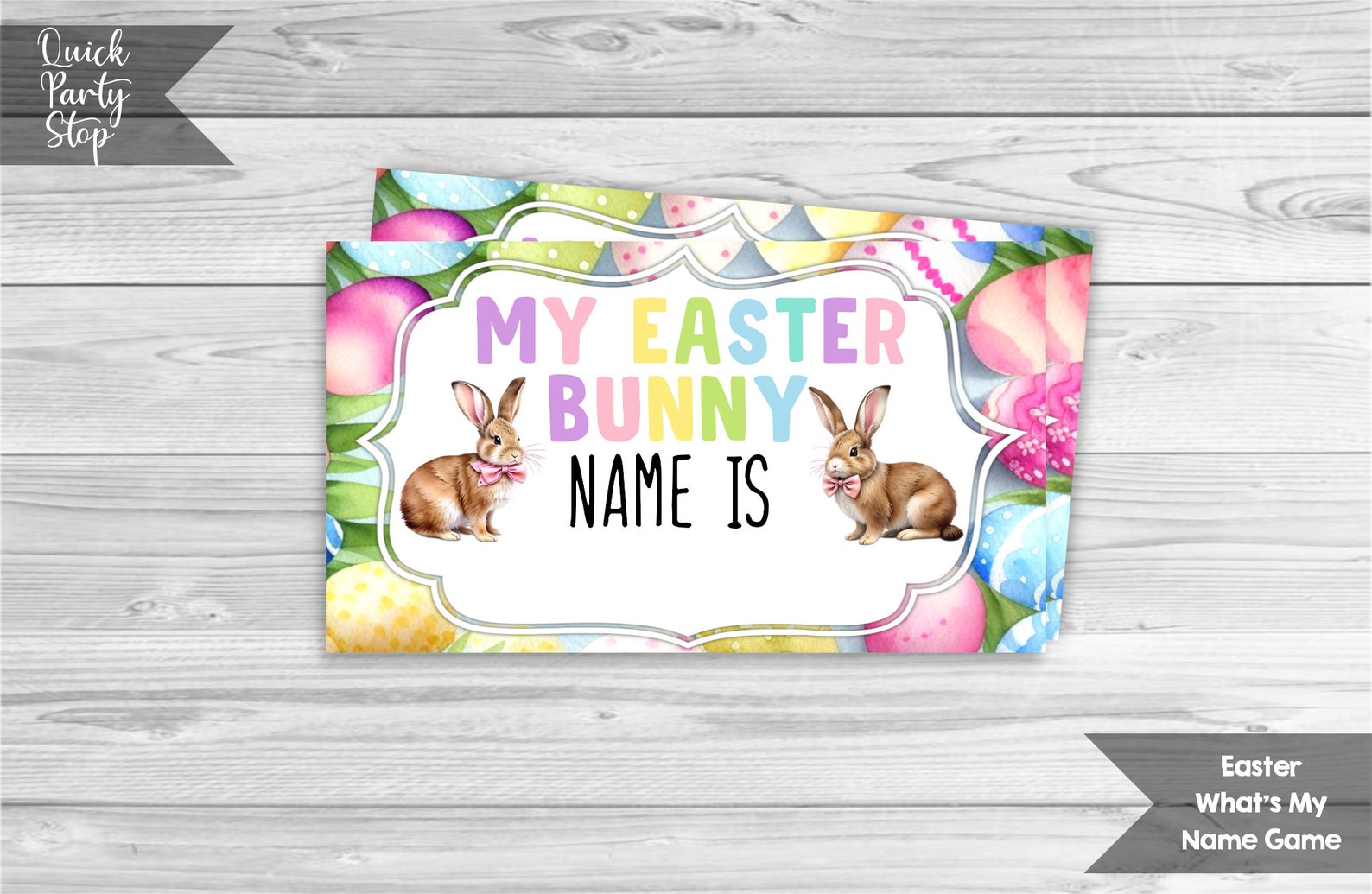 Easter Bunny Name Game, What's Your Easter Name, Easter Game, Printable ...