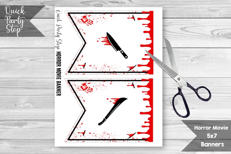 Horror Movie Have A Killer Birthday Banner, Scary Movie Birthday Party ...