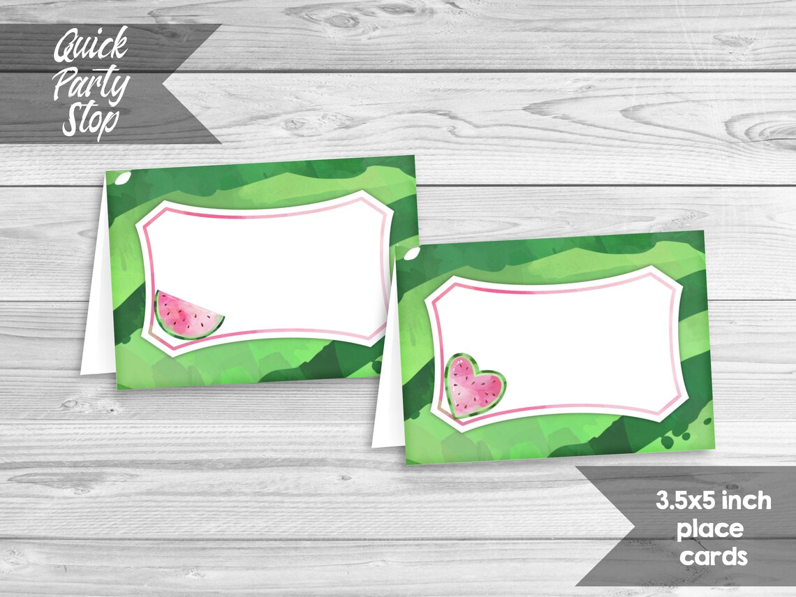 Watermelon Editable Food Tents, Watermelon Food Labels, Watermelon Baby ...