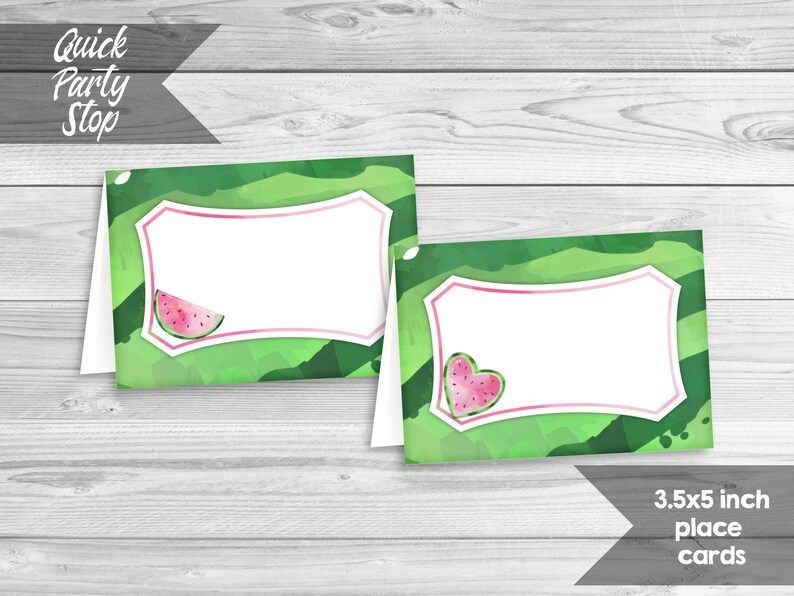 Watermelon Editable Food Tents, Watermelon Food Labels, Watermelon Baby ...