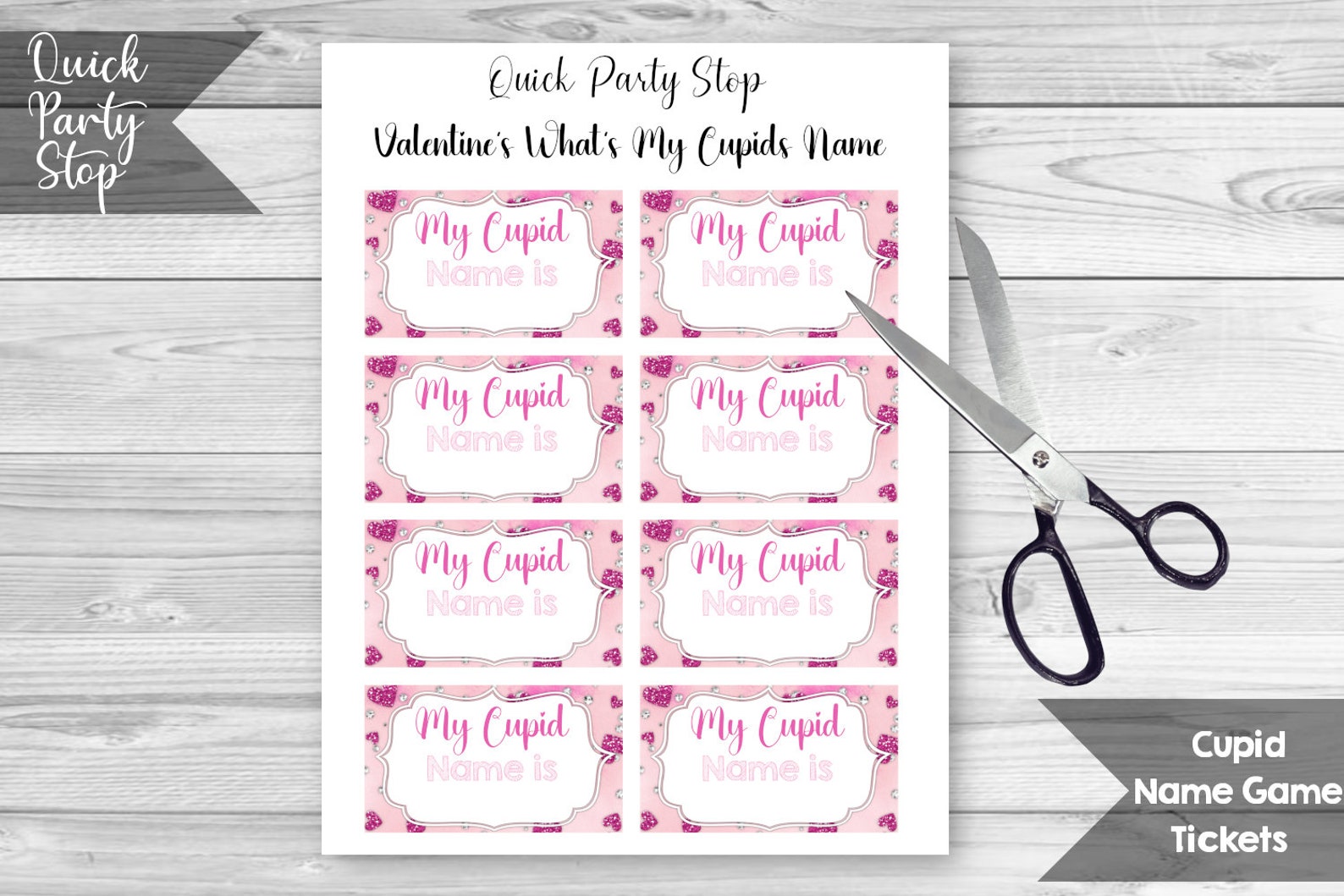 Cupid Name Game, What's Your Cupid Name, Valentine's Party Game ...