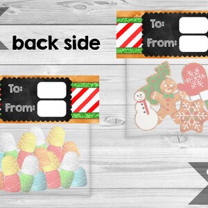 Gingerbread Treat Toppers, Christmas Goody Bag Topper, Sweet Holiday ...