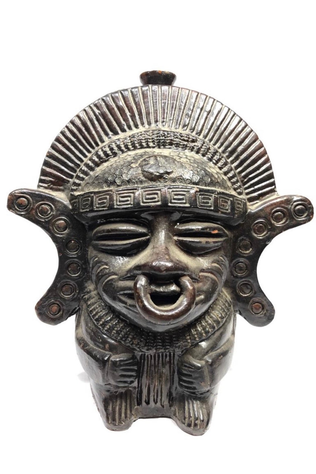 Vintage Colombian Pre-colombian Pottery Vessel or Bottle, South ...