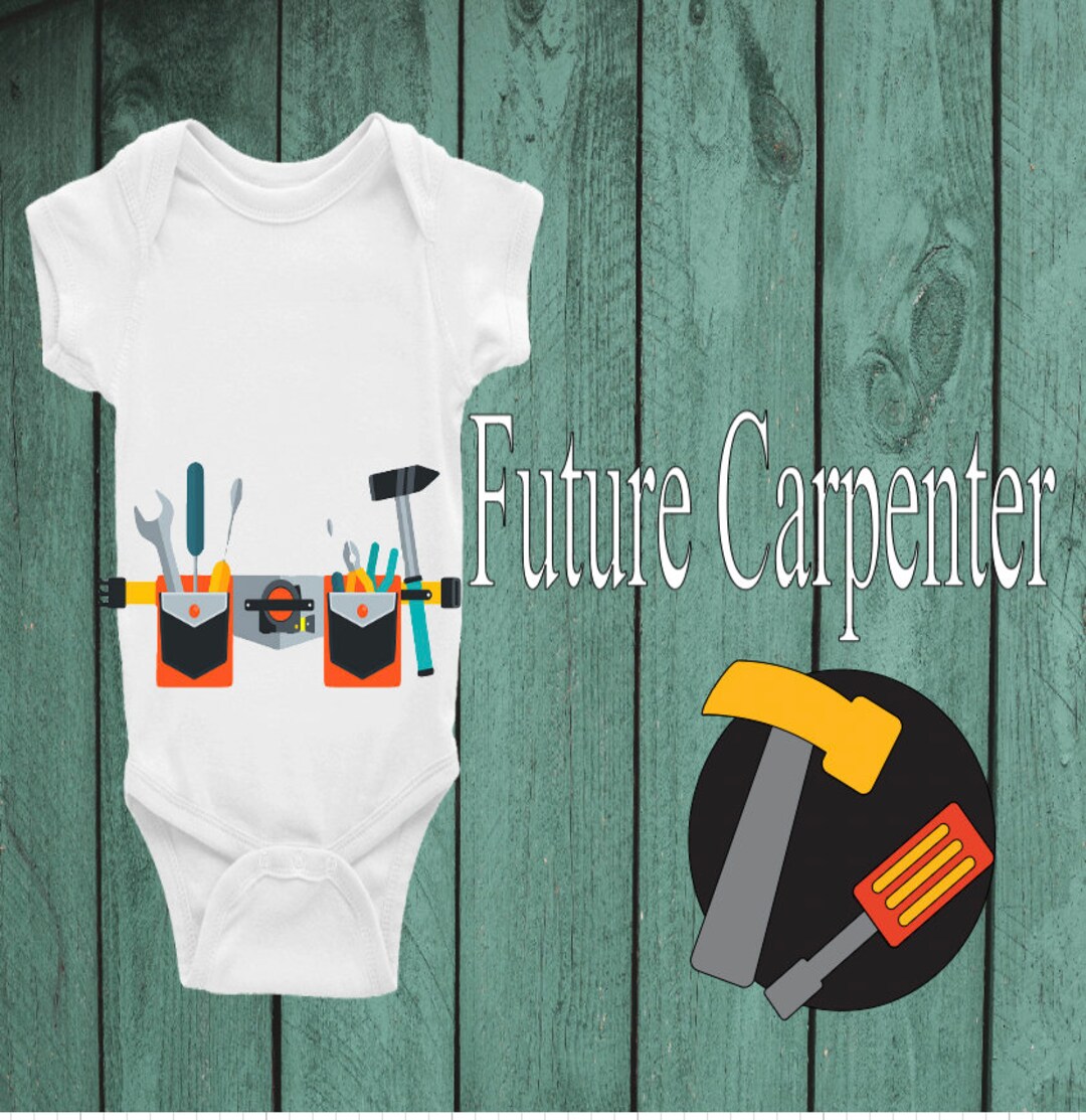 Baby Occupation Onesie®, Baby Future Carpenter Onesie®, Baby Gift - Etsy