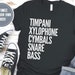 Percussion Shirt, Shirt for Musician, Percussion Student Gift, Gift for ...