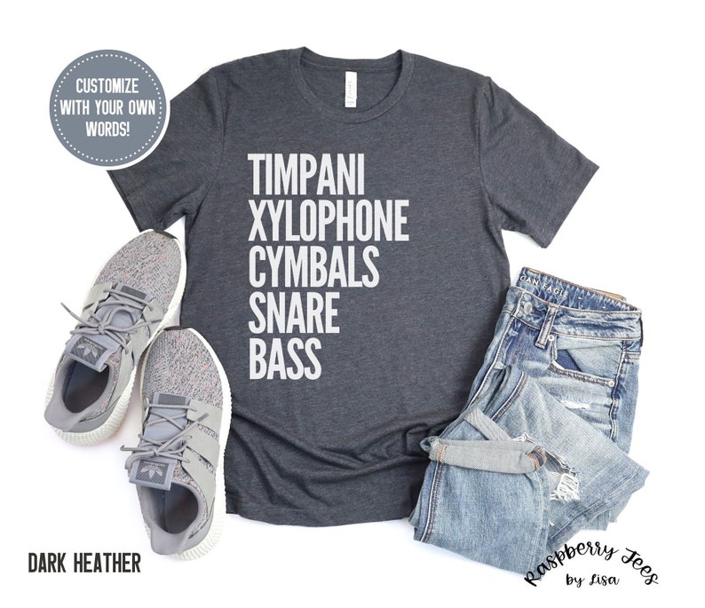 Percussion Shirt, Shirt for Musician, Percussion Student Gift, Gift for ...