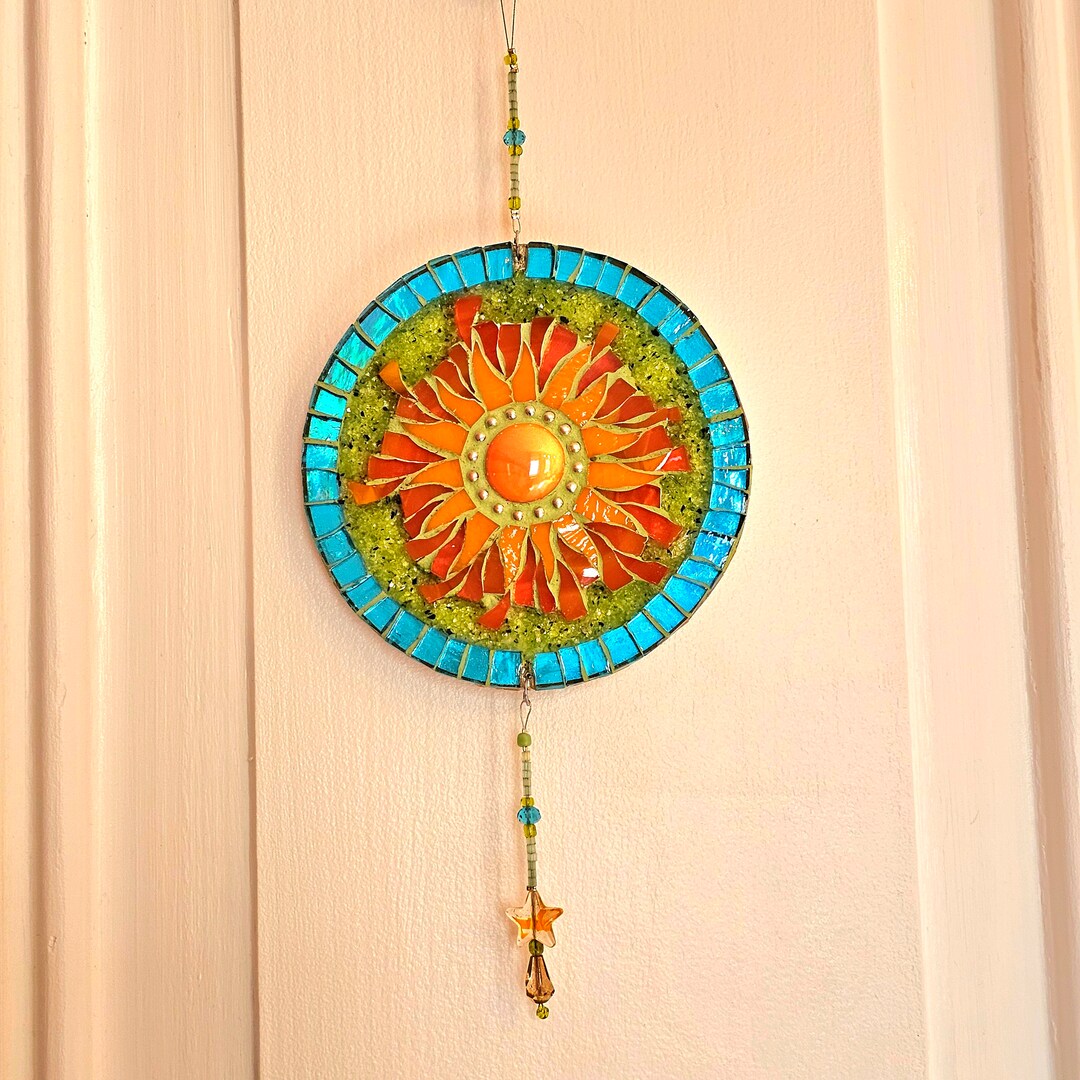 Suncatcher, Suncatcher Wall Glass Mosaic Decoration - Etsy