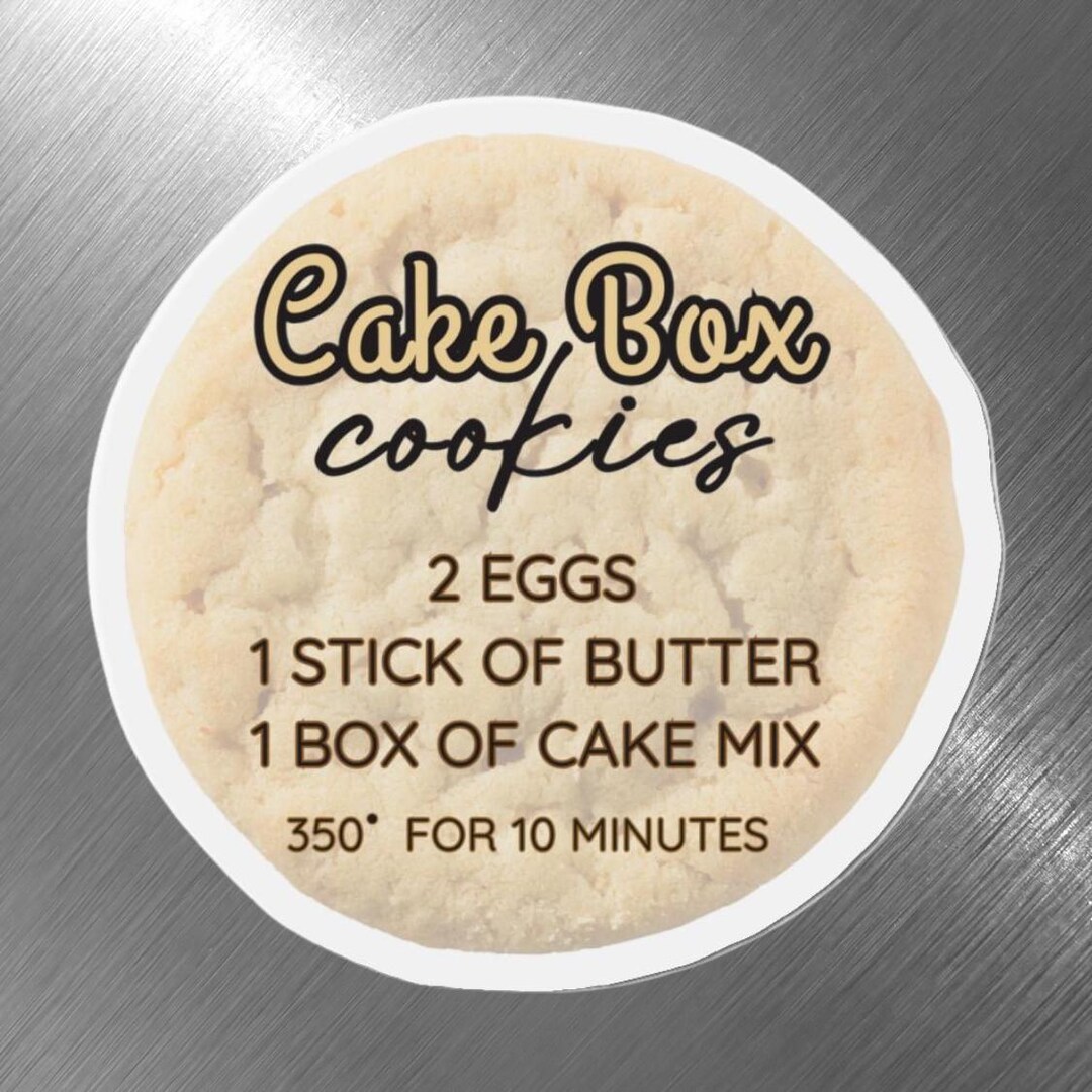 Recipe Magnet, Cake Box Cookies, Kitchen Decor, Fridge Magnets, Foodie ...