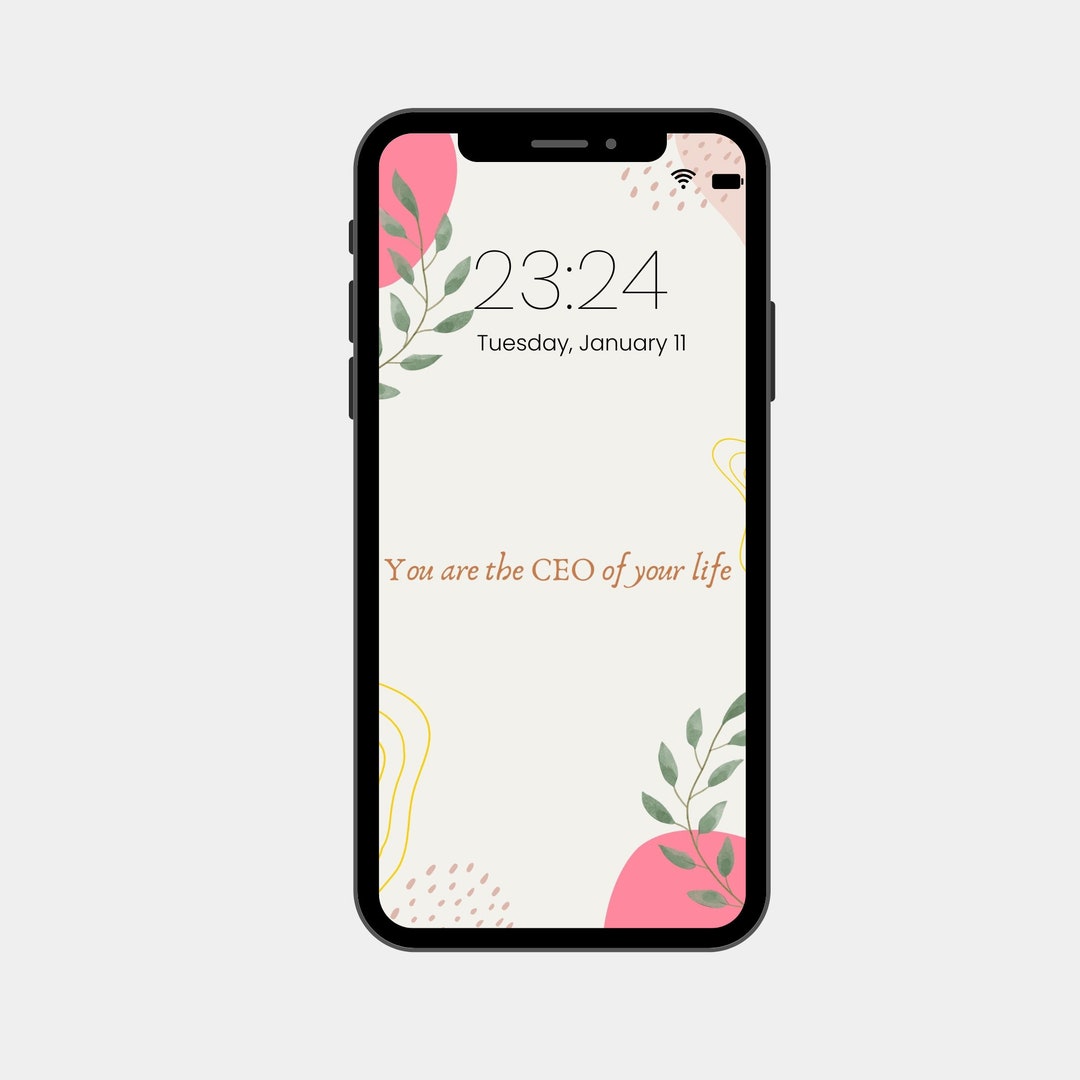 Positivity Intention iPhone Wallpaper, Aesthetic Phone Wallpaper ...