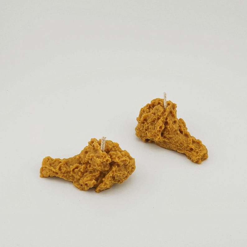 Fried Chicken Candles: Handmade Fun Food Candle, Novelty Gift - Etsy