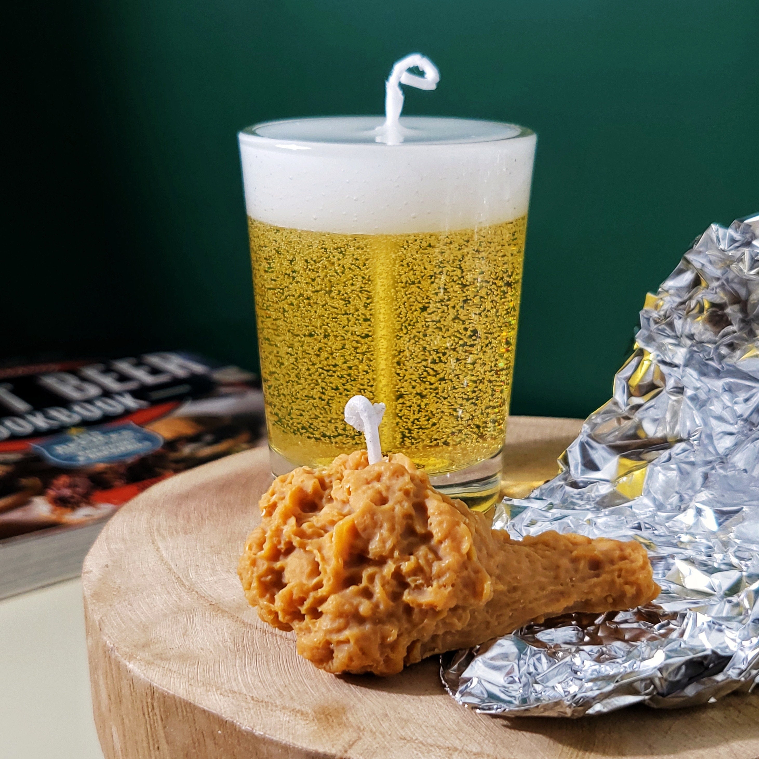 Fried Chicken Candles: Handmade Fun Food Candle, Novelty Gift - Etsy
