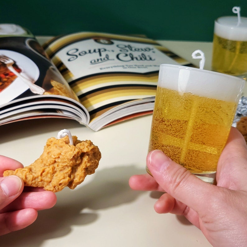 Fried Chicken Candles: Handmade Fun Food Candle, Novelty Gift - Etsy