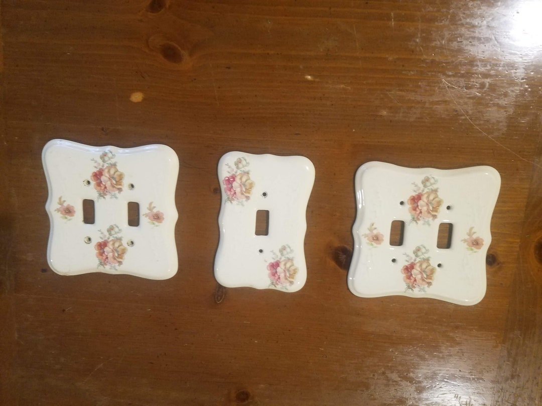 Vintage Athena California Pottery Ceramic Light Switch Covers - Etsy