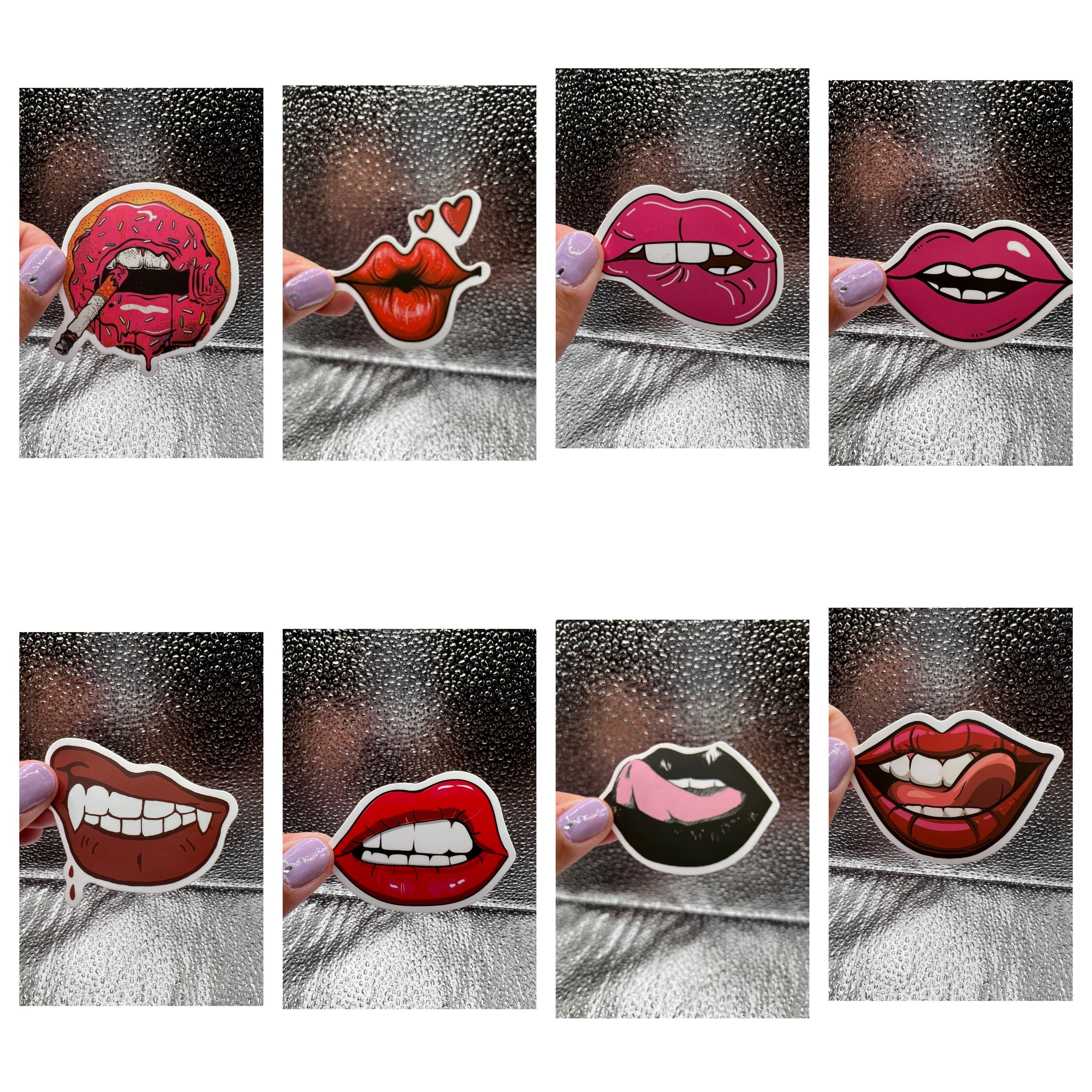 Lips Stickers, Mouth Stickers, Sticker Decals - Etsy