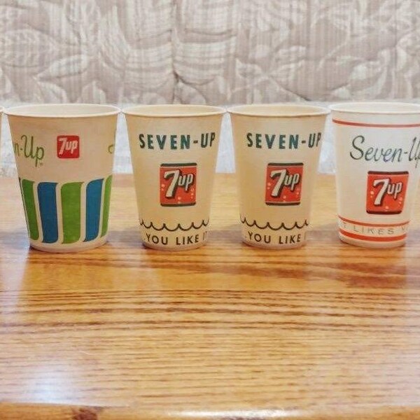 Vintage Waxed Paper Cups - Etsy